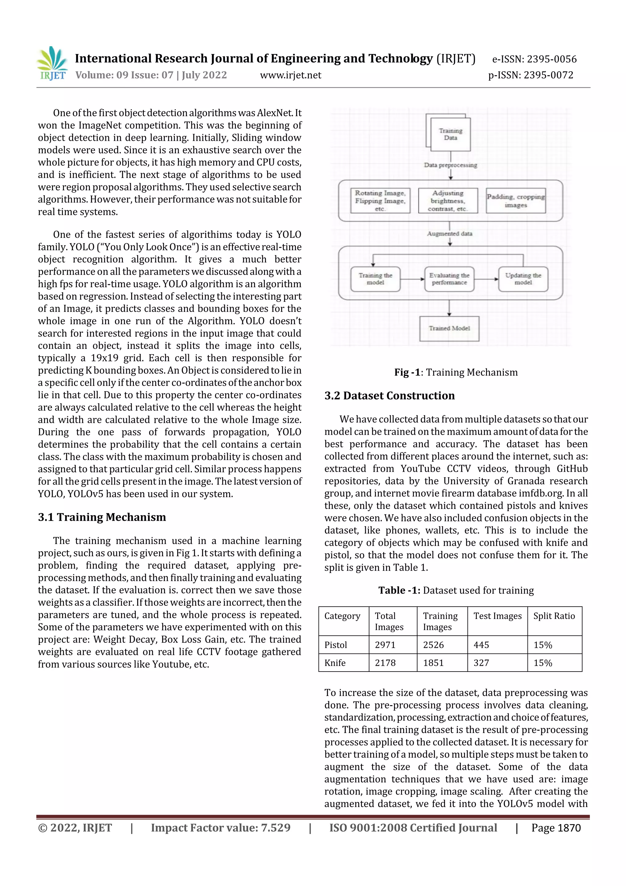 Weapon Detection and Classification in CCTV Footage | PDF