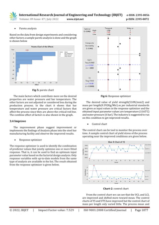 PROCESS OPTIMIZATION IN STEEL INDUSTRY USING DMAIC ANALYSIS | PDF