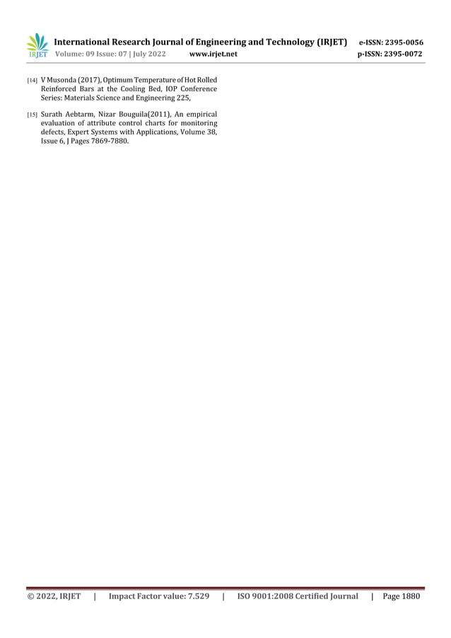 PROCESS OPTIMIZATION IN STEEL INDUSTRY USING DMAIC ANALYSIS | PDF