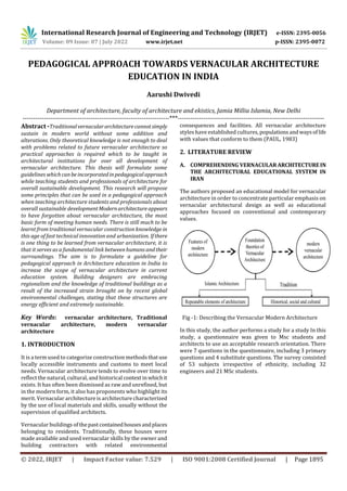 PEDAGOGICAL APPROACH TOWARDS VERNACULAR ARCHITECTURE EDUCATION IN INDIA ...