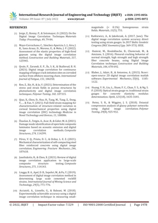 Application of Digital Image Correlation: A Review | PDF