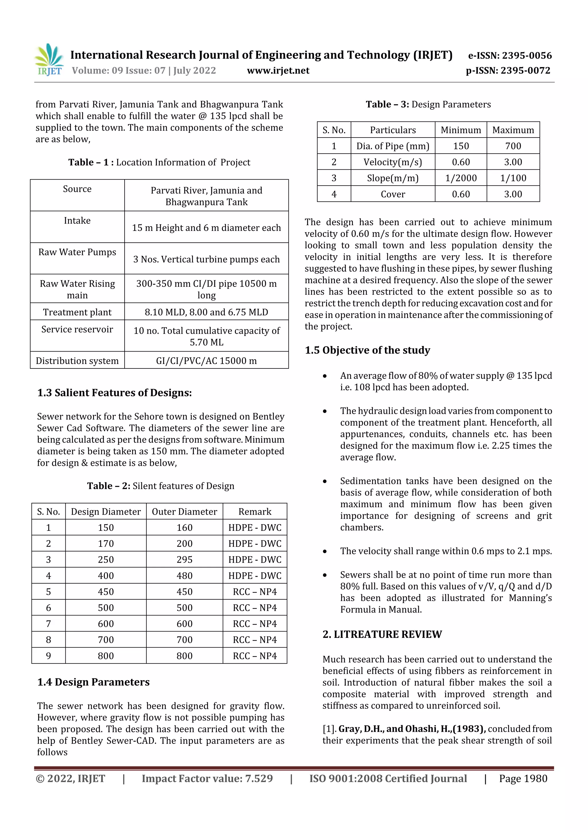 EXPERIMENTAL ANALYSIS OF SEQUENCING BATCH REACTOR DESIGN AND ...