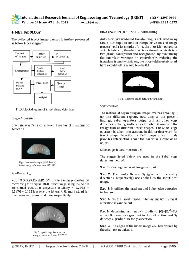 Insect Shape Detection And Classification Using Digital Image Processing Pdf