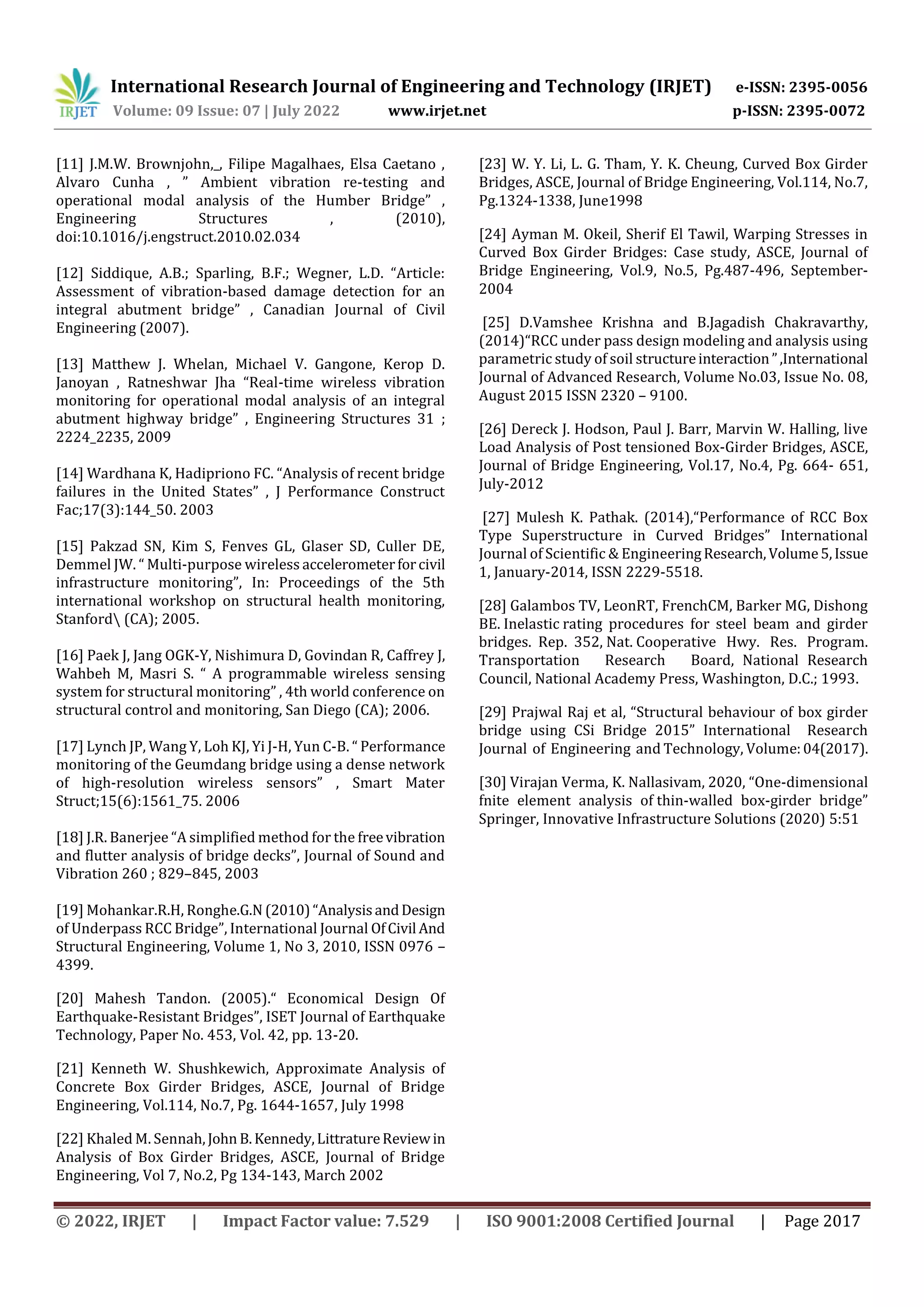 Review on Stability Analysis of Bridge Structures | PDF