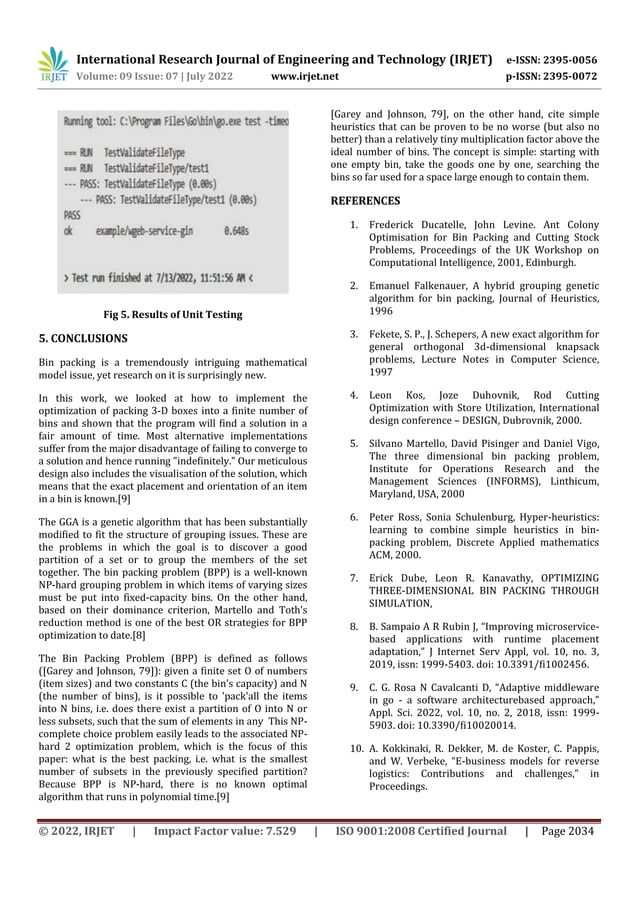 BIN PACKING ALGORITHM IN GOLANG | PDF