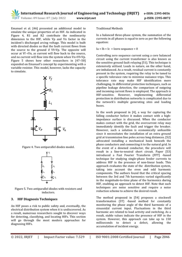 A Review On Diagnosis Of High Impedance Faults Pdf