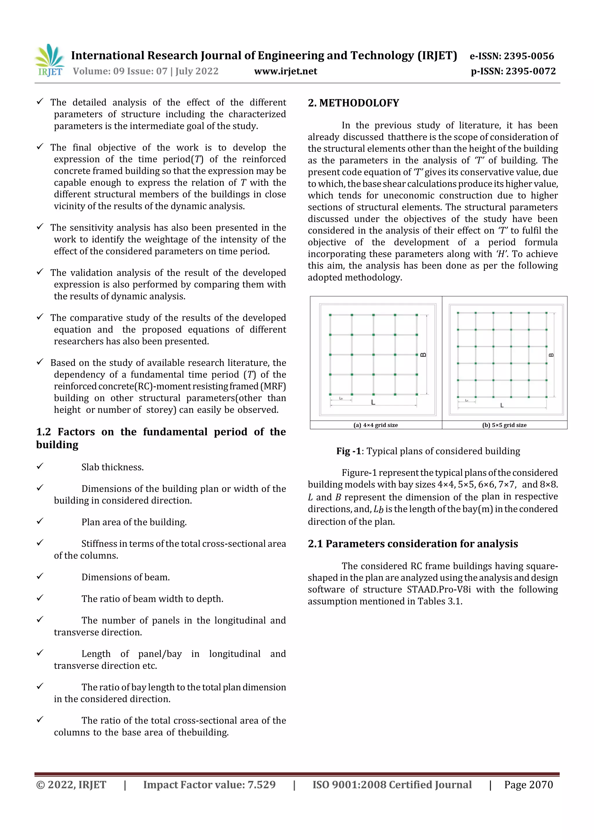Time Period Analysis of Reinforced Concrete Framed Buildings | PDF