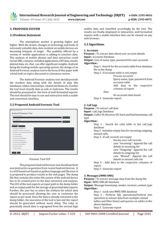 Forensic Tool for Android Mobile Device | PDF | Operating Systems | Computer Software and ...