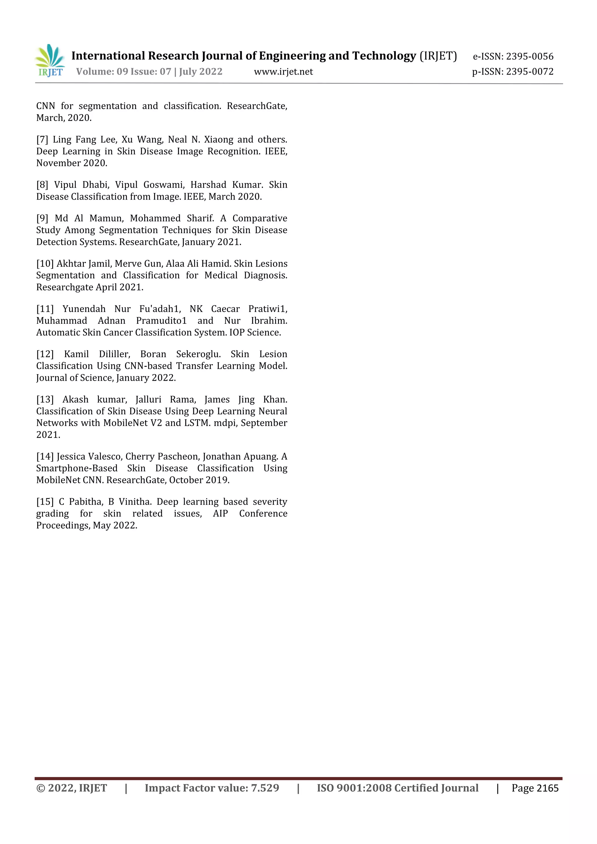 Skin Disease Detection Using Convolutional Neural Network Pdf Skin And Dermatology