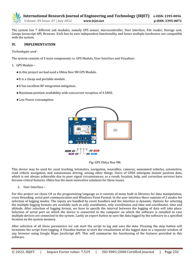 Gps Data Logger And Data Visualizer Pdf