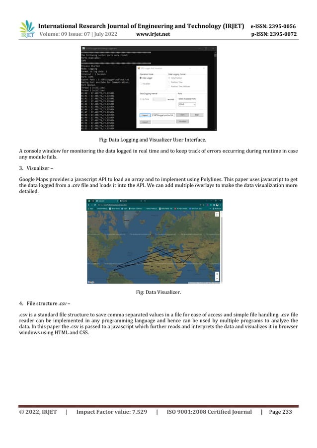 GPS Data Logger and Data Visualizer | PDF