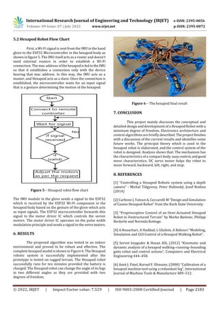 DEVELOPMENT OF GESTURE CONTROLLED HEXAPOD USING WIRELESS TECHNOLOGY | PDF