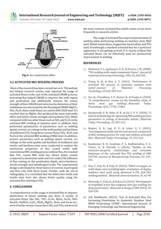 ACTIVATED FLUX WELDING: A REVIEW | PDF
