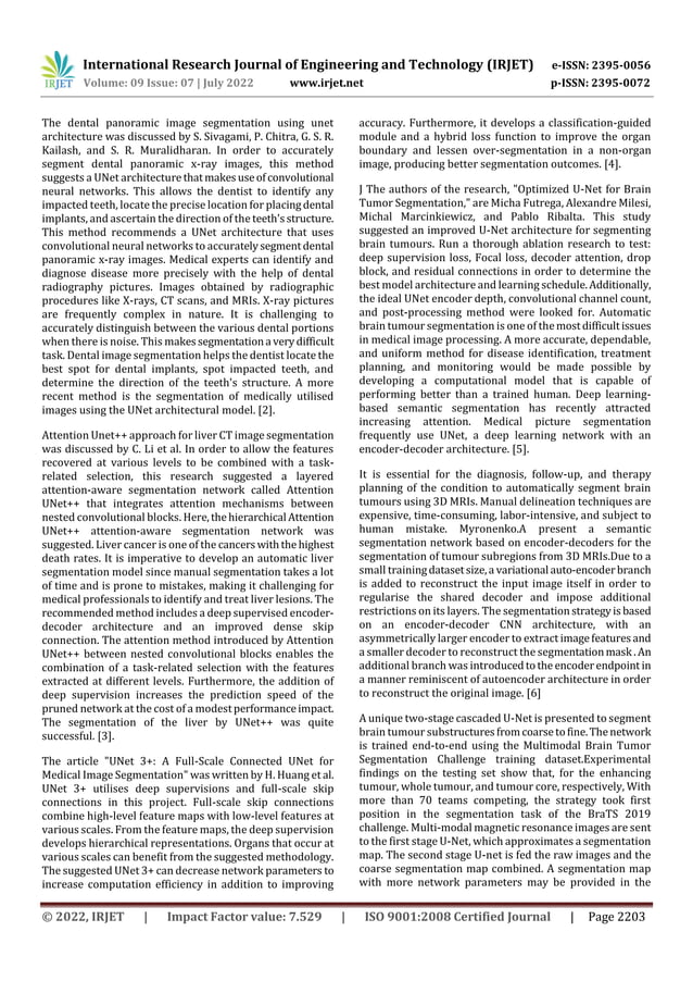 Unet 3+ For Brain Tumor Segmentation : A Study | PDF