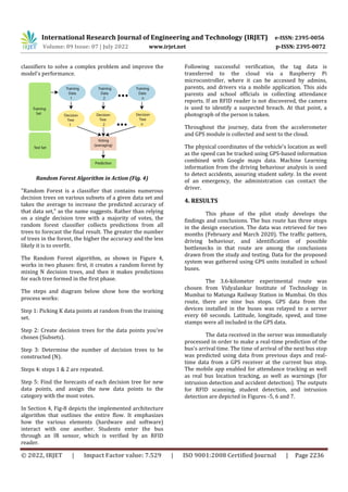 A novel method for Smart school bus tracking system using Machine learning and IoT | PDF