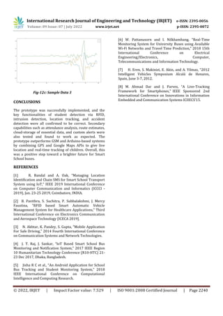 A novel method for Smart school bus tracking system using Machine learning and IoT | PDF