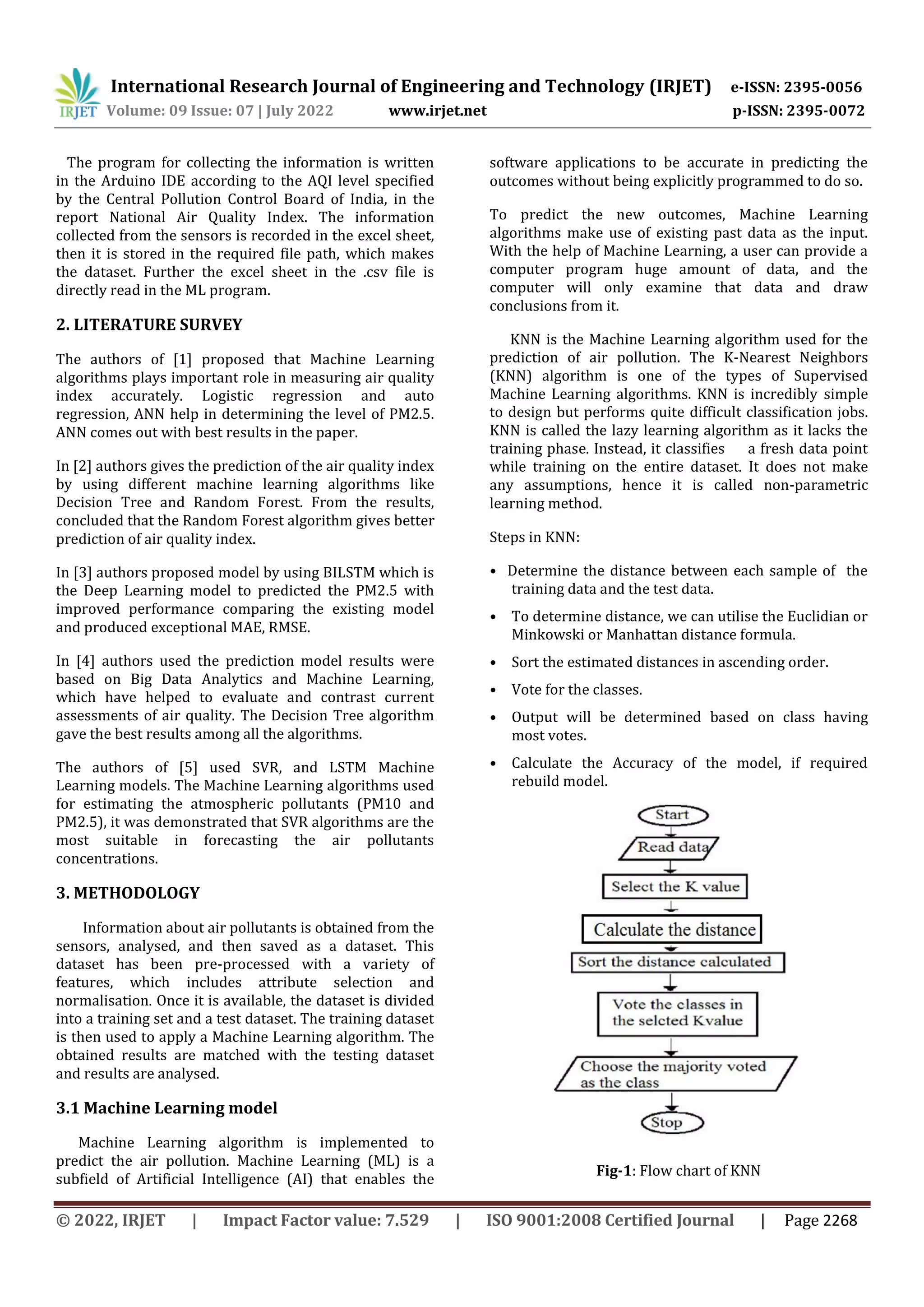 Air Pollution Prediction Using Machine Learning Pdf