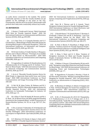 ARTIFICIAL INTELLIGENCE BASED SMART NAVIGATION SYSTEM FOR BLIND PEOPLE | PDF