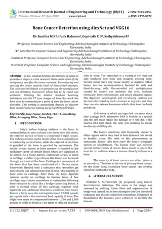 Bone Cancer Detection using AlexNet and VGG16 | PDF | Bone and Joint Conditions | Diseases and ...