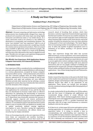 A Study on User Experience | PDF