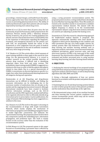 System for Recommending Drugs Based on Machine Learning Sentiment Analysis of Drug Reviews | PDF