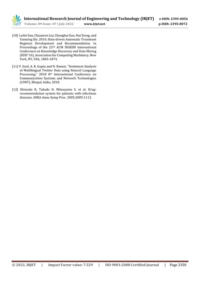 System For Recommending Drugs Based On Machine Learning Sentiment Analysis Of Drug Reviews Pdf