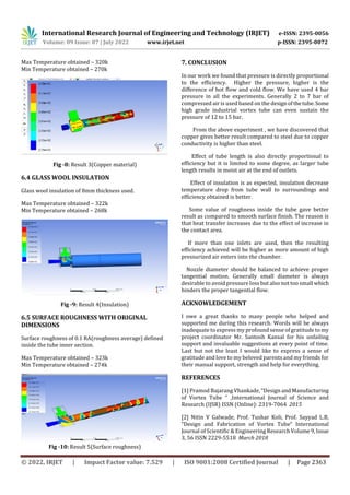 DESIGN AND ANALYSIS OF COUNTER FLOW VORTEX TUBE | PDF