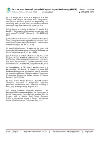 DESIGN AND ANALYSIS OF COUNTER FLOW VORTEX TUBE | PDF