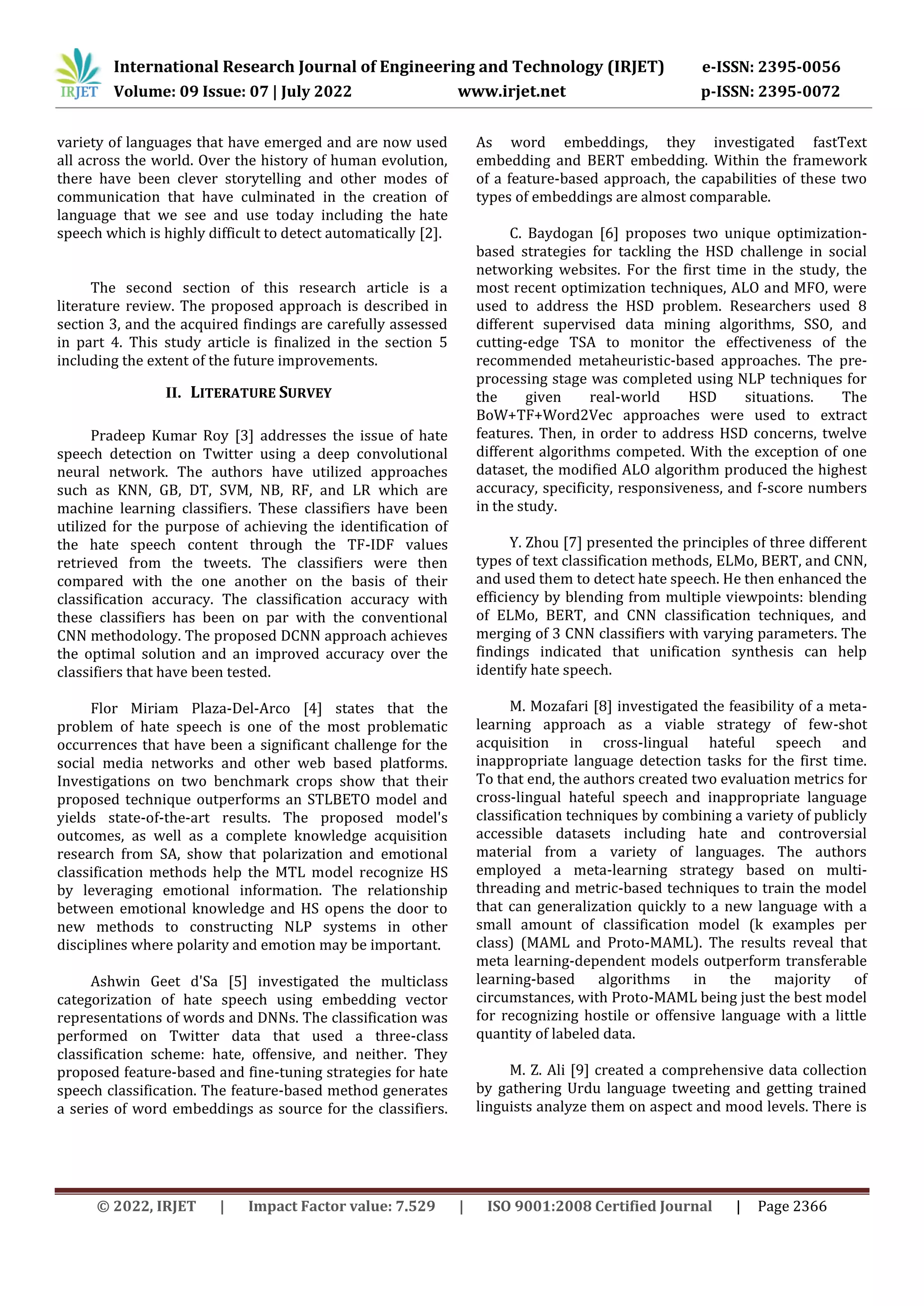 Hate Speech Recognition System Through Nlp And Deep Learning Pdf