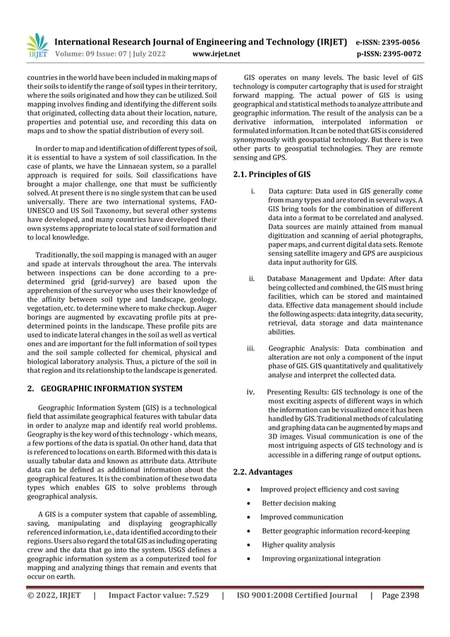 SOIL MAPPING USING GIS | PDF | Civil Engineering Industry | Industries
