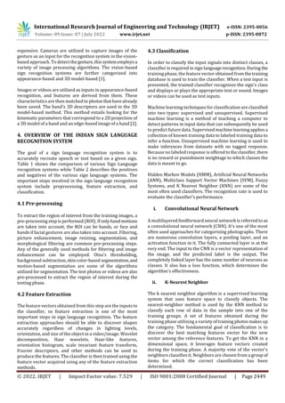 Literature Review on Indian Sign Language Recognition System | PDF