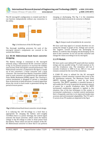 Design and Simulation of DC Microgrid with DC-DC Bi-directional Converter | PDF