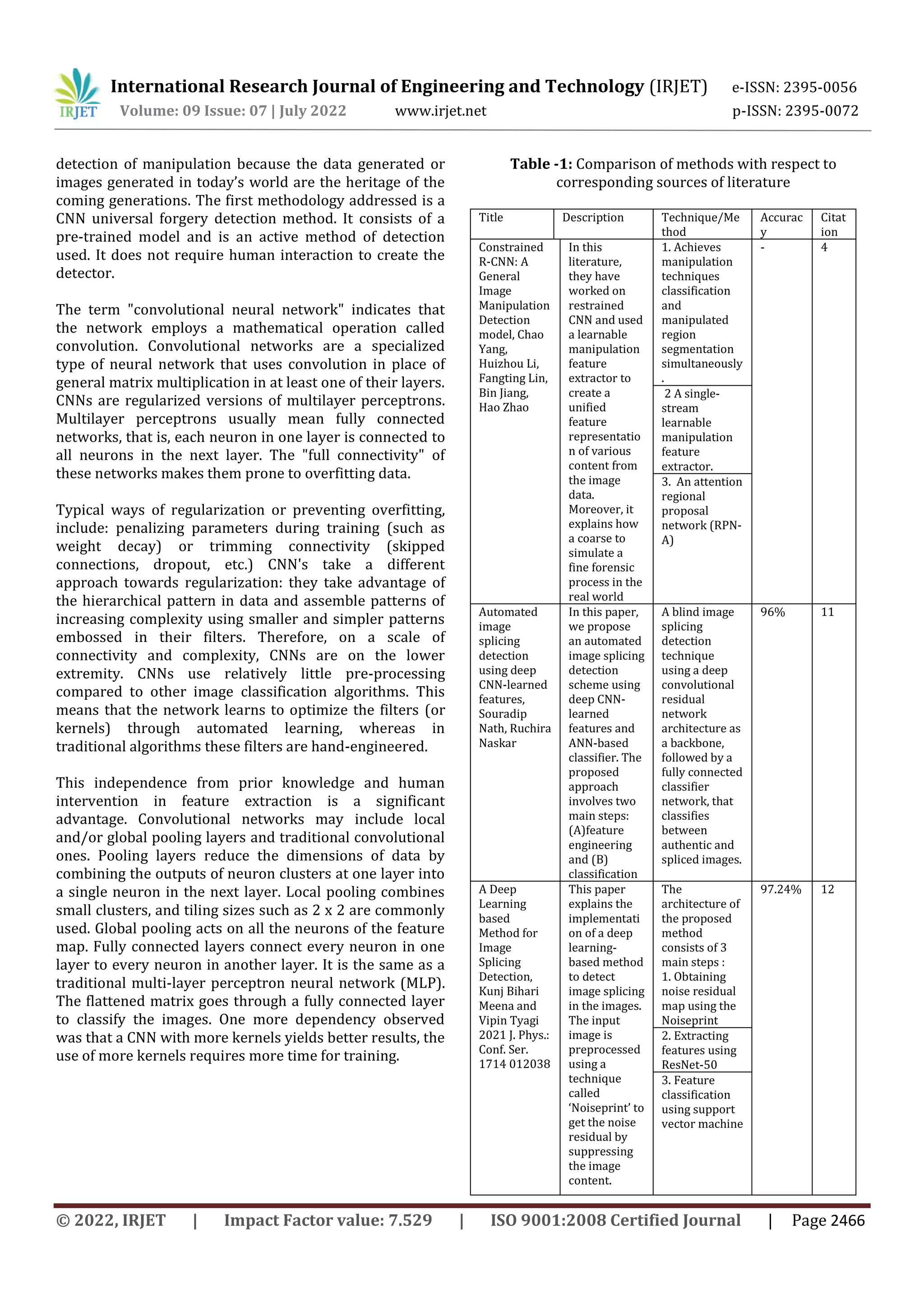 Image Forgery Detection Methods A Review Pdf