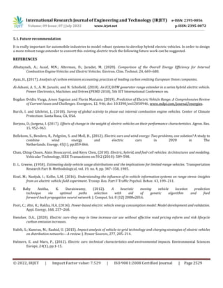 ELECTRIC VEHICLE LONG RANGE DISTANCE PROBLEM | PDF