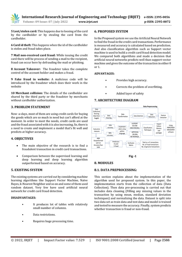 CREDIT CARD FRAUD DETECTION USING ARTIFICIAL NEURAL NETWORK (ANN) ALGORITHM | PDF