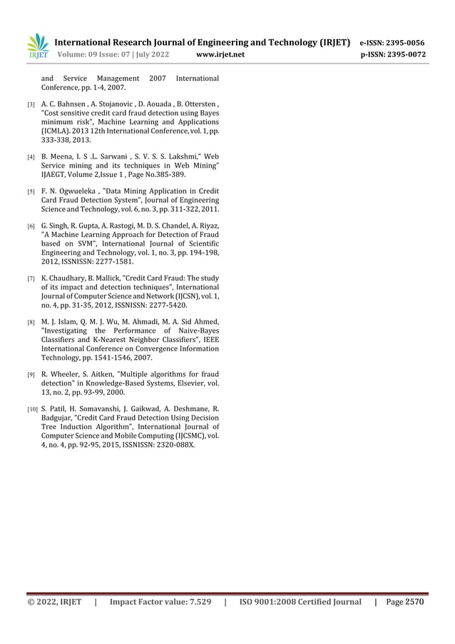 CREDIT CARD FRAUD DETECTION USING ARTIFICIAL NEURAL NETWORK (ANN) ALGORITHM | PDF