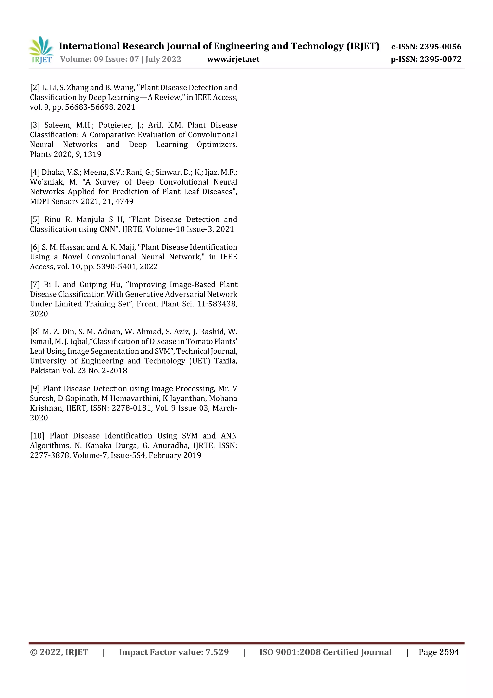 Plant Disease Detection and Severity Classification using Support Vector Machine and ...