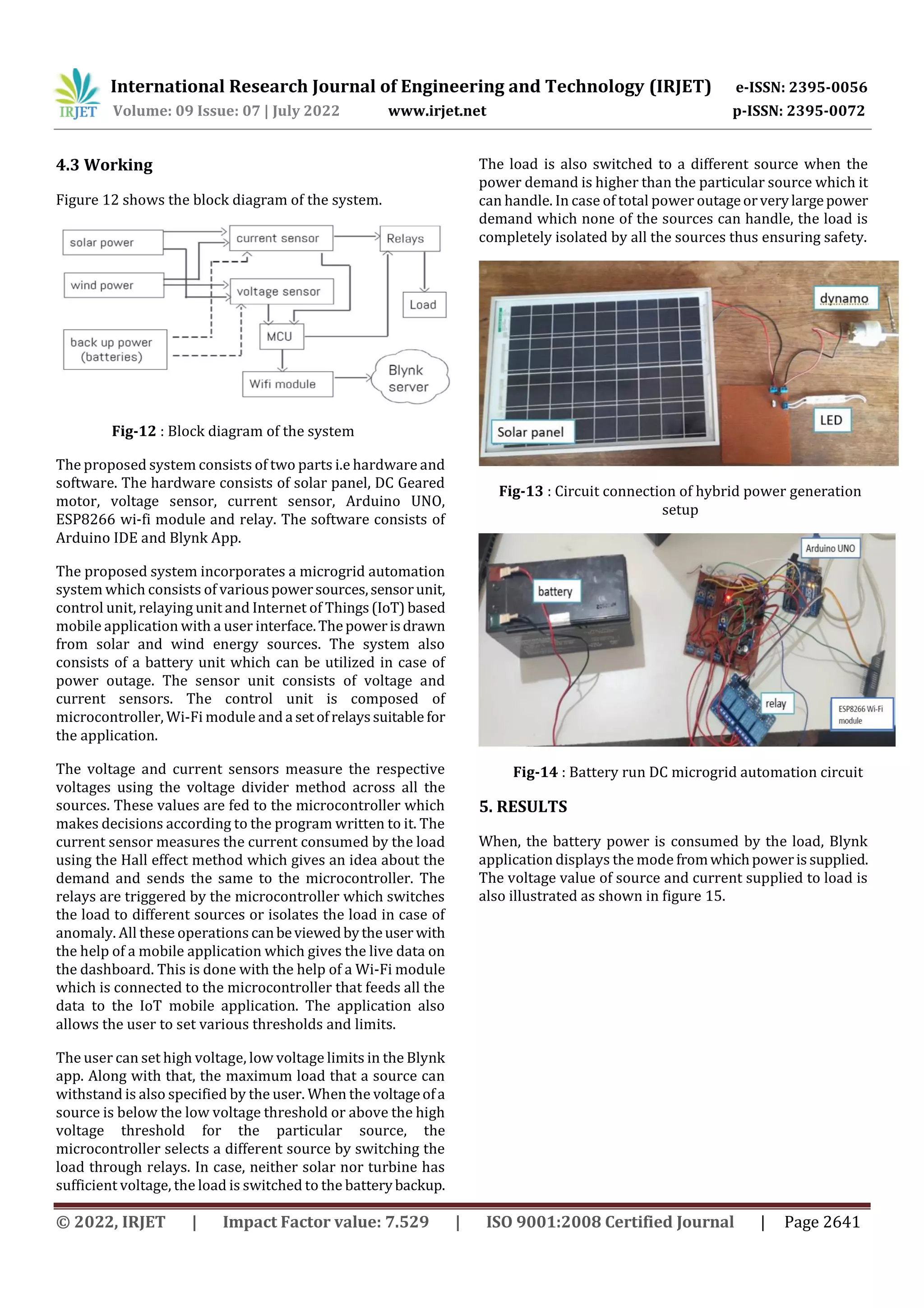 PROTOTYPE OF IOT BASED DC MICROGRID AUTOMATION | PDF
