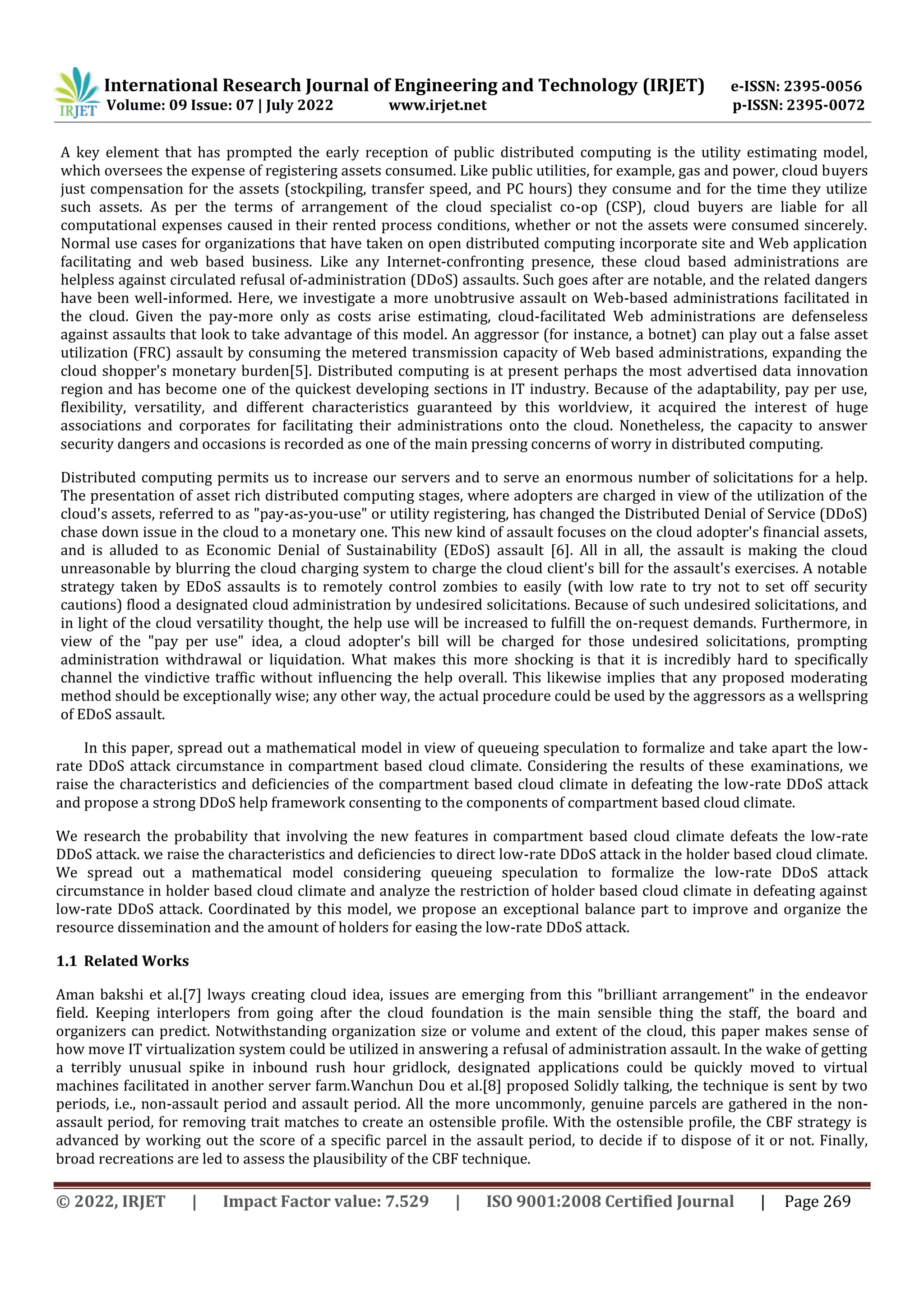 Improving Ddos Detection In Iot Devices Pdf Cloud Computing Internet