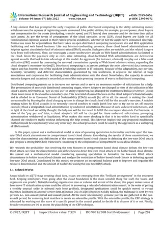 IMPROVING DDOS DETECTION IN IOT DEVICES | PDF | Cloud Computing | Internet