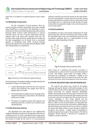 Smart Presentation Control by Hand Gestures Using Computer Vision and Google’s Mediapipe | PDF