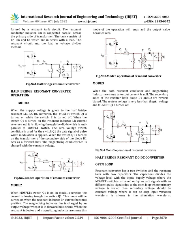 Design and Control of Half-Bridge Resonant Converter Topology of PID Controller | PDF