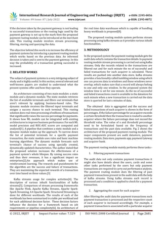 Payment Routing Module using Kafka Streams | PDF