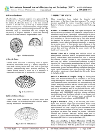 Review on Comparative Study on Behaviour of Various Dome Structures for ...