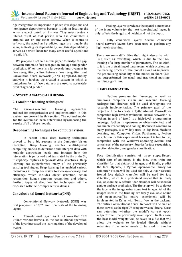 Age and Gender Classification using Convolutional Neural Network | PDF
