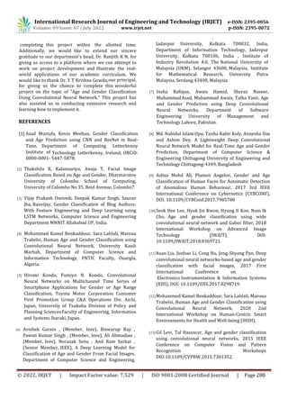 Age and Gender Classification using Convolutional Neural Network | PDF