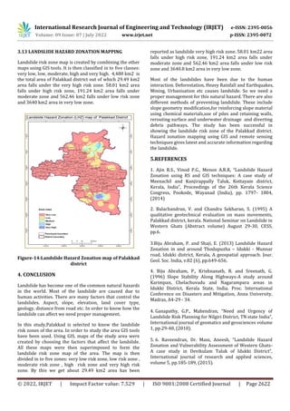 Geo Environmental Analysis of Landslide and Modelling for Locating ...