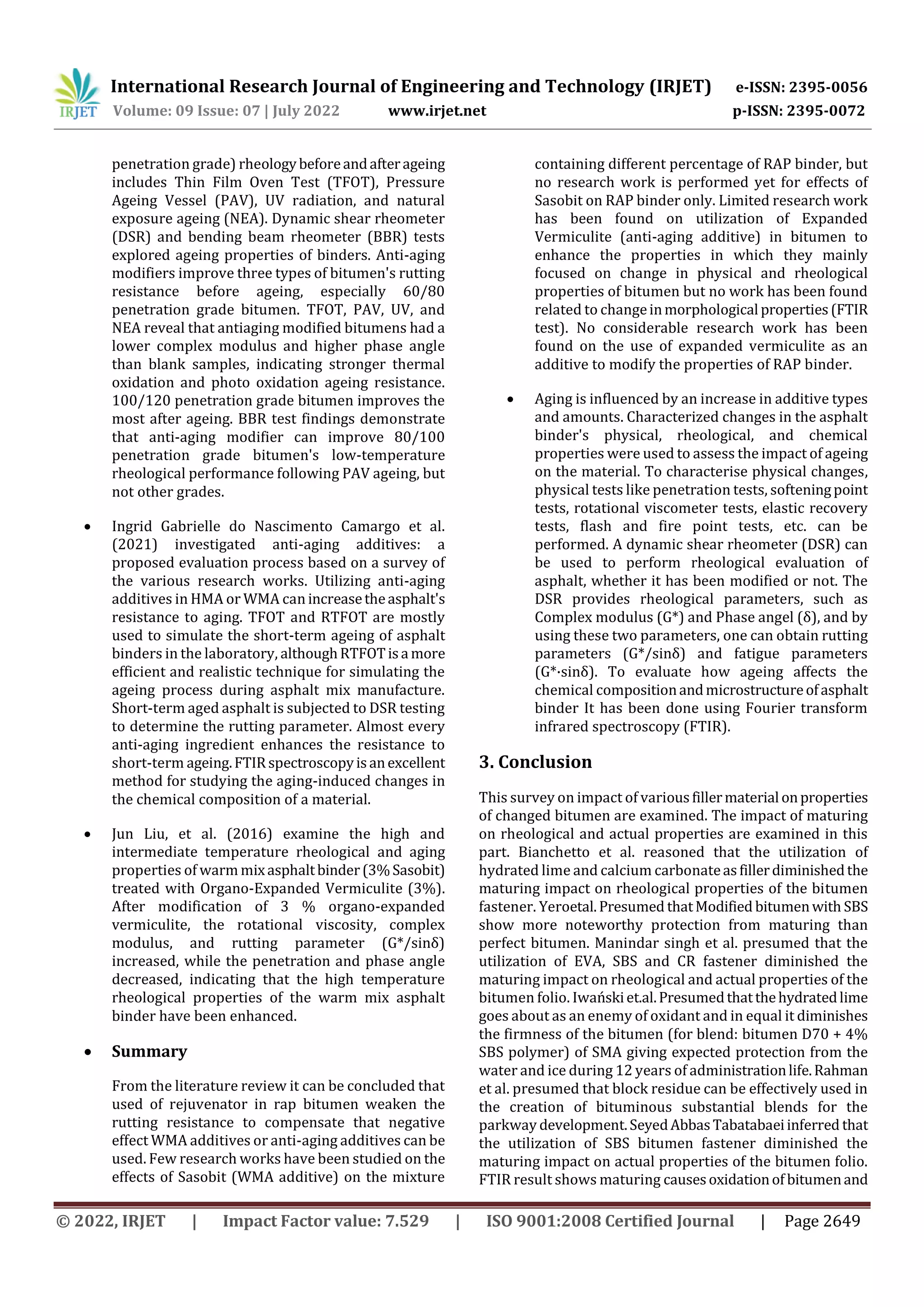 Bitumen ageing phenomenon: A review | PDF