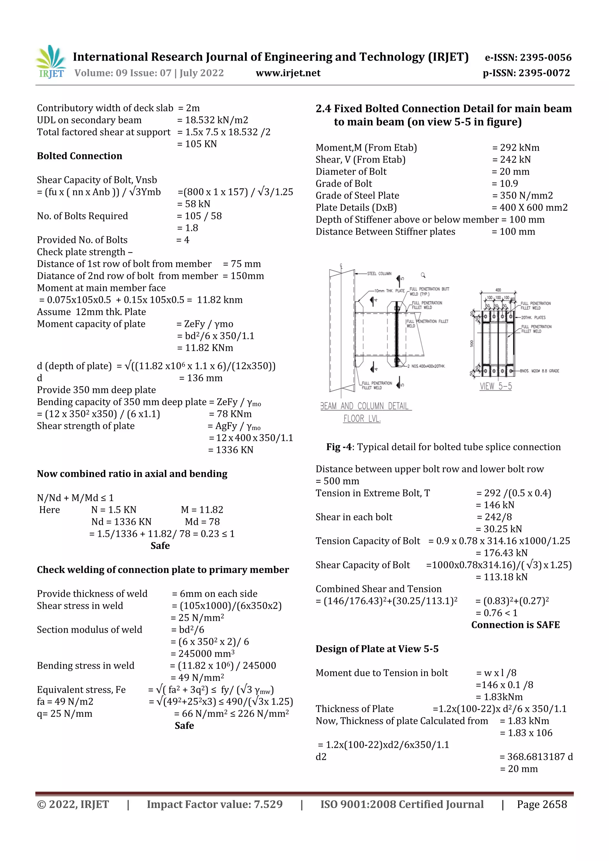 Design of Connections in Tubular Structure | PDF