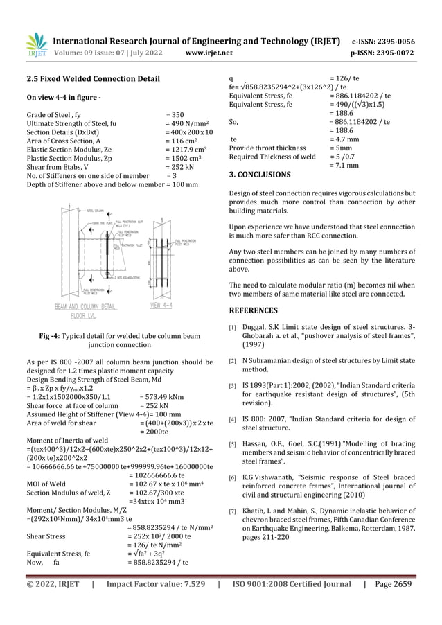 Design of Connections in Tubular Structure | PDF | Construction ...